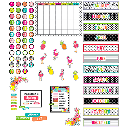 Schoolgirl Style Simply Stylish Tropical Pineapple Calendar Bulletin ...
