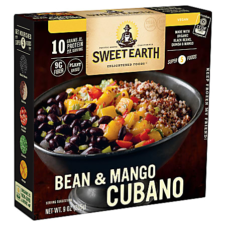 Sweet Earth Bean Mango Cubano Meal 9 Oz Pack Of 4 Meals - Office Depot
