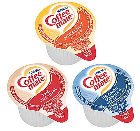 Coffee Mate Creamer Singles Variety Pack 0.38 Oz 50 Creamers Per Carton ...