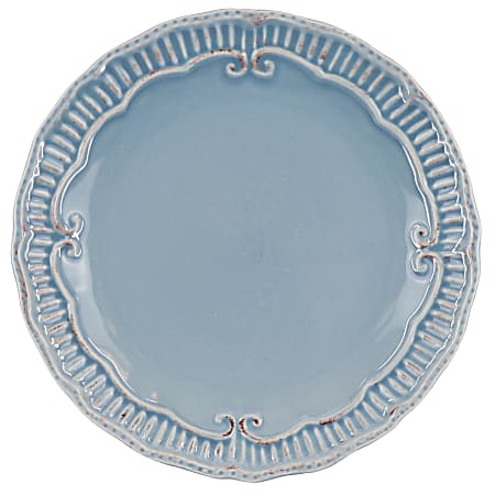 Modern Southern Home Capri 6 Piece Stoneware Embossed Dinner Plate Set ...
