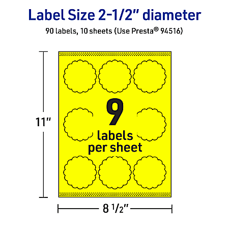 Avery Print To The Edge Labels With Sure Feed Technology 94516 NYP10 ...