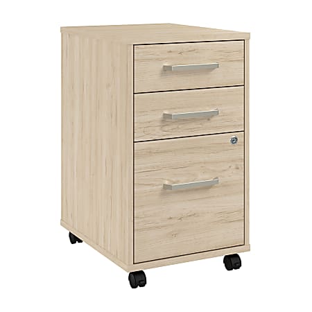 Bush Business Furniture Vista 16 W 3 Drawer Mobile File Cabinet Natural ...