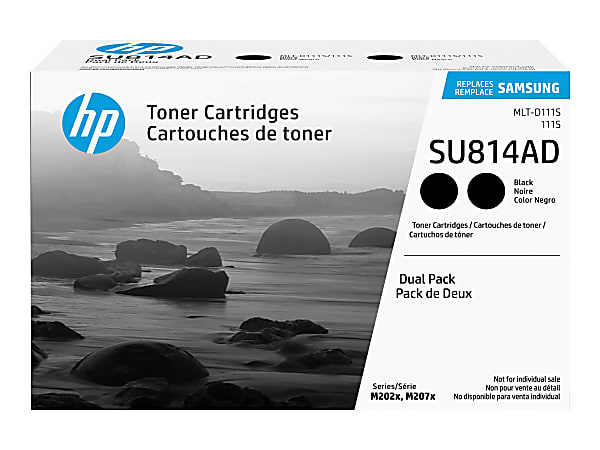 HP 111S Black Toner Cartridge for Samsung MLT D111S Pack of 2 SU814AD ...