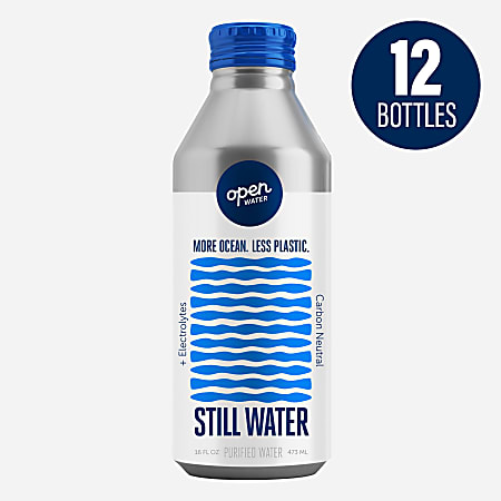 Open Water Still Bottled Water With Electrolytes 16 Oz Case Of 12 ...
