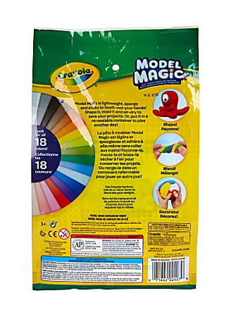Crayola Model Magic Custom Variety Modeling Compounds Assorted Colors ...