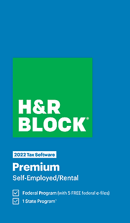 H R Block Premium 2022 Tax Software Windows Mac Download - ODP Business ...