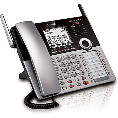 VTech DECT 6.0 Expandable Corded Small Business Phone System Main ...
