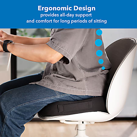 Mount it Ergo Collection Ergonomic Seat Cushion 3 316 H x 14 716 W x 18 ...