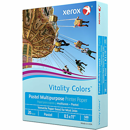Xerox Vitality Colors Pastel Multi Use Printer Copy Paper 10 Reams Gray ...