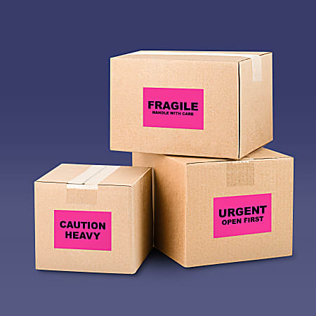 Avery Printable Labels 94229 NMP80 Rectangle 5 12 x 8 12 Matte Neon ...