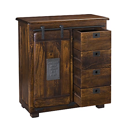 Coast to Coast Chad 4 Drawer 1 Door Wood Cabinet 40 H x 36 W x 18 D ...