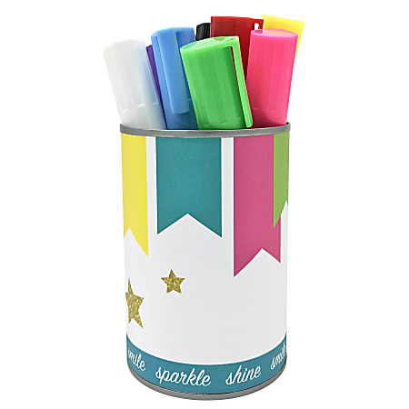 Teacher Created Resources Chalk Brights Liquid Chalk Markers 2 Sided ...