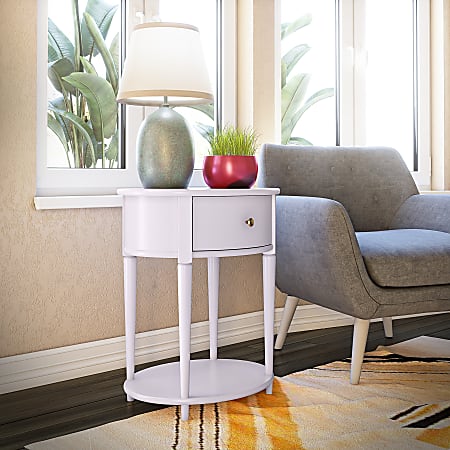 Ameriwood Home Aurora End Table 26 H x 21 58 W x 17 58 D Lavender - Office Depot