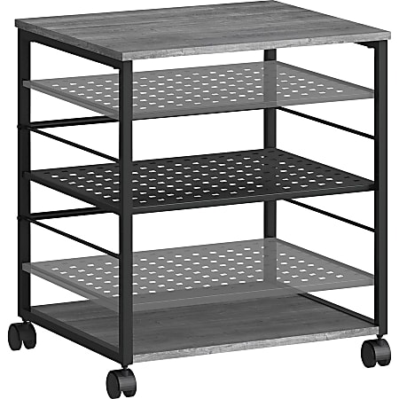 Lorell Deskside Mobile Machine Stand 200 lb Load Capacity 26.50 x23.60 ...