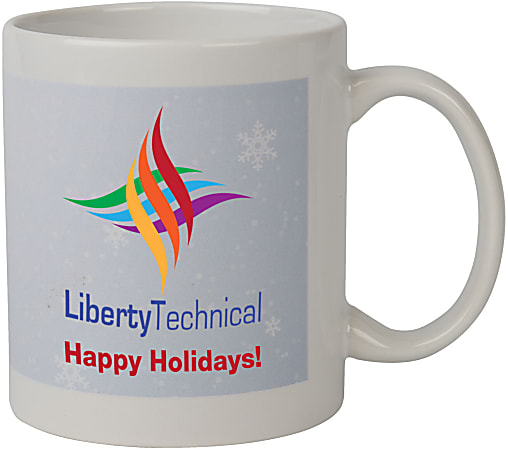 Custom Full Color Ceramic Mug 11 Oz White - Office Depot