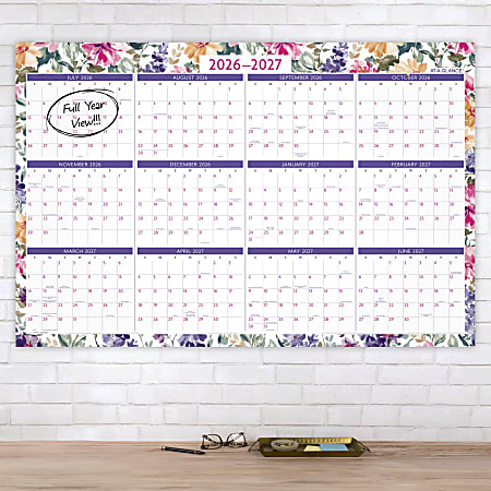 AT A GLANCE BADGE Reversible Erasable Academic and Regular Year 2026 ...