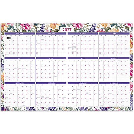 AT A GLANCE BADGE Reversible Erasable Academic and Regular Year 2026 ...