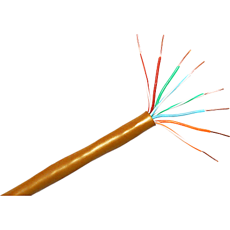 ClearLinks 1000FT Cat. 6 550MHZ Solid Orange Bulk Cable Category 6 ...