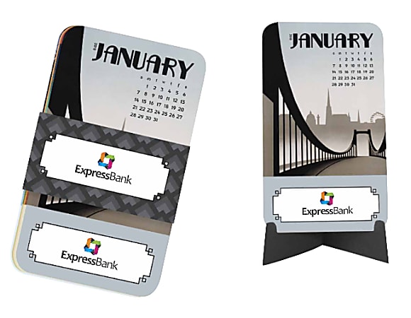 Calendar Cards Vintage January December Pack Of 12 - Office Depot