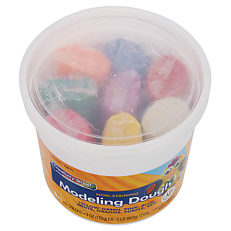 Creativity Street Modeling Dough 4 Oz Assorted Colors 8 Pieces Per Pack ...