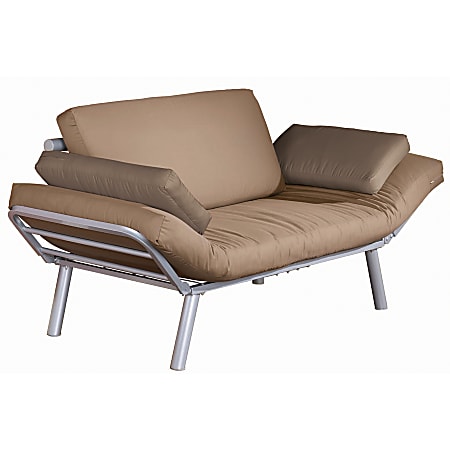Ameriwood Convertible Euro Futon 33 H x 75 W x 31 D Brownstone - Office ...
