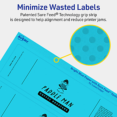Avery Print To The Edge Labels With Sure Feed Technology 94244 BBP40 ...