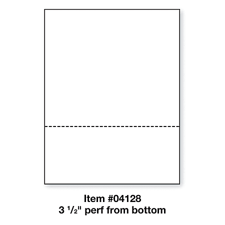 PrintWorks Professional Pre Perforated 1 Hole Punched Paper Letter ...