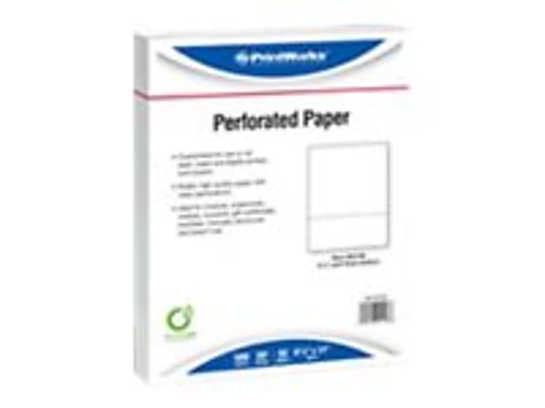 PrintWorks Professional Pre Perforated 1 Hole Punched Paper Letter ...
