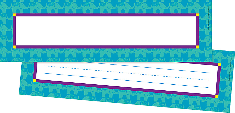 Barker Creek Double Sided Desk TagsBulletin Board Signs 3 12 x 12 ...