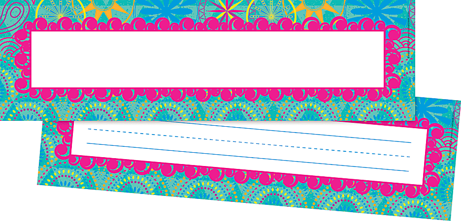 Barker Creek Double Sided Desk TagsBulletin Board Signs 3 12 x 12 ...