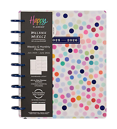 2025 2026 Happy Planner MonthlyWeekly Classic Happy Planner 7 x 9 14 ...