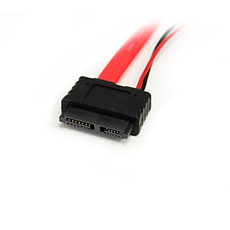 StarTech.com 12in Slimline SATA to SATA w LP4 Adapter Connect a ...