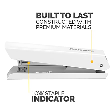 Fellowes LX820 Classic Full Size Desktop Stapler with Anti microbial ...