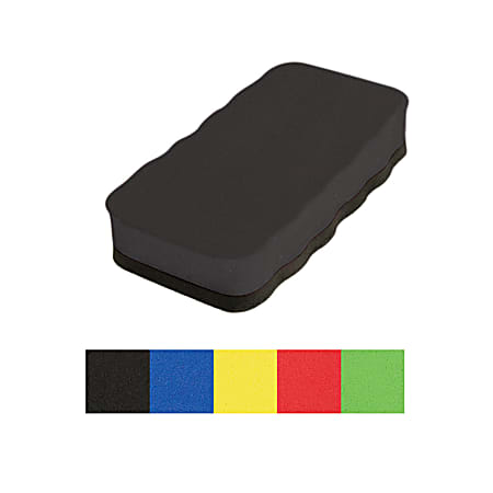 Dowling Magnets Magnetic Whiteboard Eraser 4 12 x 2 12 Assorted Colors ...