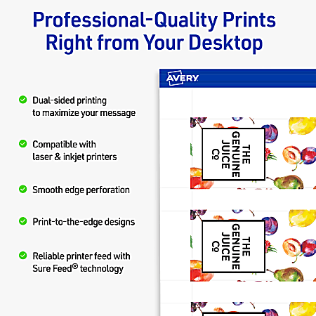 Avery Print To The Edge Price Tags With Sure Feed Technology 1 12 x3 ...