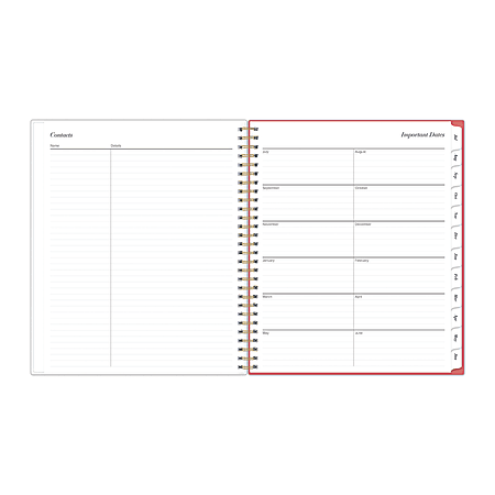 Planning Calendar BS Julien Light PP 8x10 AY26 27 Monthly - Office Depot