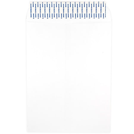 JAM Paper Open End Envelopes 9 x 12 Peel Seal Closure White Pack Of 50 ...