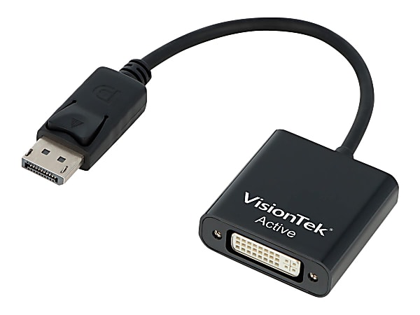 VisionTek Active DisplayPort to DVI D Adapter Video converter DisplayPort DVI - Office Depot