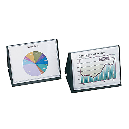 Office Depot Brand ShowFile Easel Display Book Horizontal Style Black ...