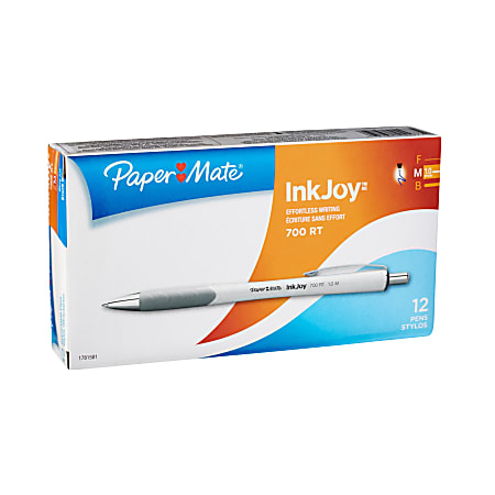Paper Mate InkJoy 700RT Retractable Ballpoint Pens Medium Point 1.0 mm ...