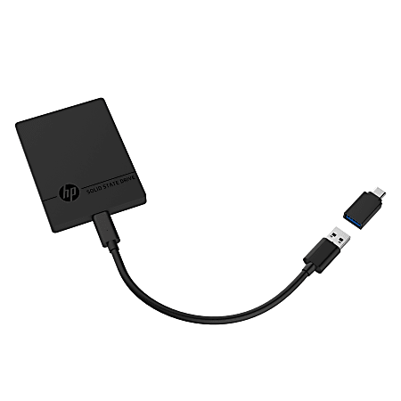 HP P600 500GB Portable External Solid State Drive 3XJ07AAABC Black ...