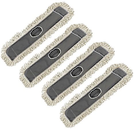 Alpine Industries 24 Cotton Dry Dust Mop Replacement Heads Gray Pack Of ...