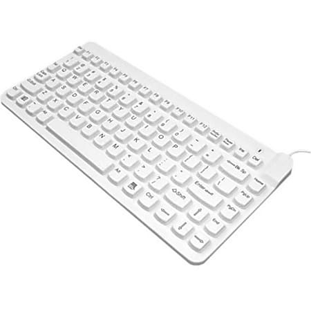 Man Machine Premium Waterproof Disinfectable Silent 12 Keyboard Cable ...