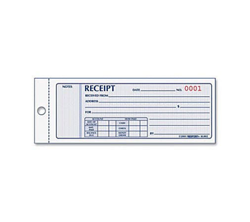 Rediform Monthly Carbonless Receipt Manifold Book 150 Sheets 3 ...