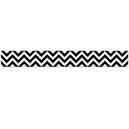 Creative Teaching Press EZ Borders Black Chevron 48 Per Pack Set Of 3 ...