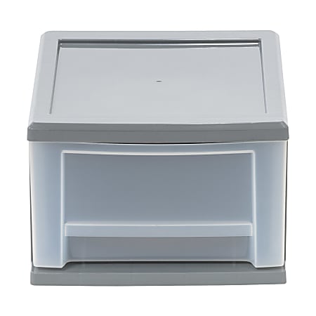 Iris Stackable Storage Bins With Drawers 5 1316 H x 8 34 W x 12 34 D ...