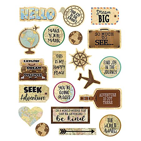 Teacher Created Resources Stickers Travel the Map 120 Stickers Per Pack ...
