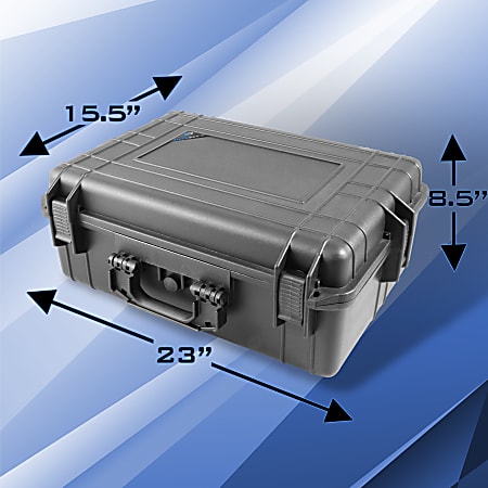CaseMatix Hard Shell Travel Case 8 H x 16 W x 21 D Black - Office Depot