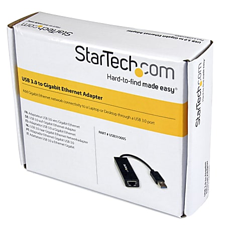 StarTech.com USB 3.0 To Gigabit Ethernet NIC Network Adapter - Office Depot