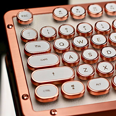 Azio Retro Classic Vintage Typewriter Mechanical USB Keyboard Posh MK ...